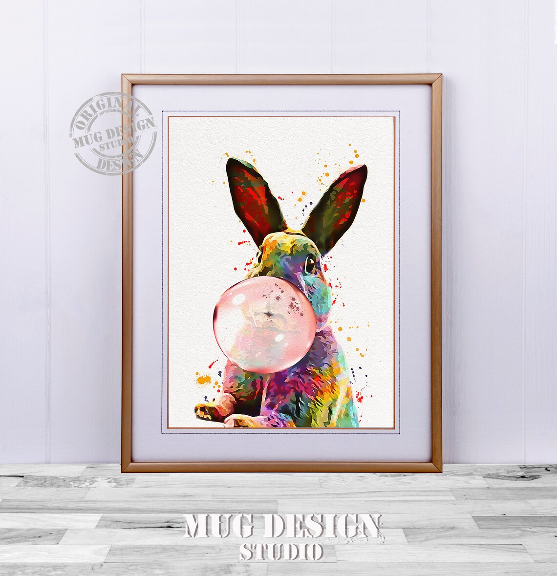 Bunny Rabbit Art Print Rabbit Print Bunny Print Rabbit - Etsy