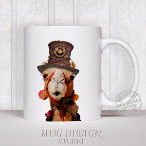 Camel Mug, Camel With Hat, Camel Illustration, Camel Coffee Mug ...