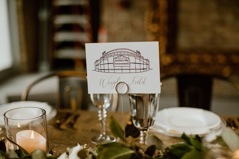 Chicago Wedding Table Cards - Digital Download - Etsy