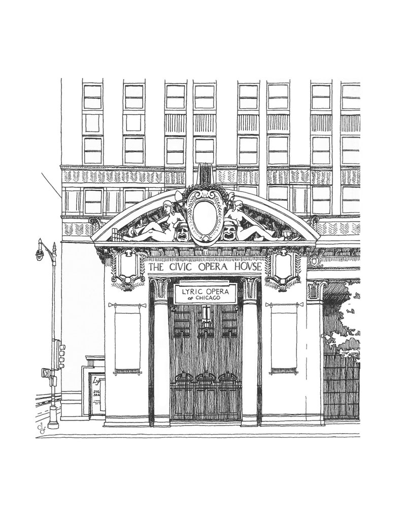 The Civic Opera House - Chicago - Etsy