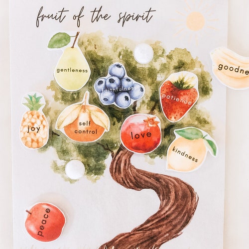 Fruit of the Spirit for Kids Bible Activity Bible - Etsy