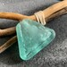Aqua Blue Triangle Sea Glass Extra Old Frosted Bottle Bottom Sea Glass ...