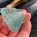 Aqua Blue Triangle Sea Glass Extra Old Frosted Bottle Bottom Sea Glass ...