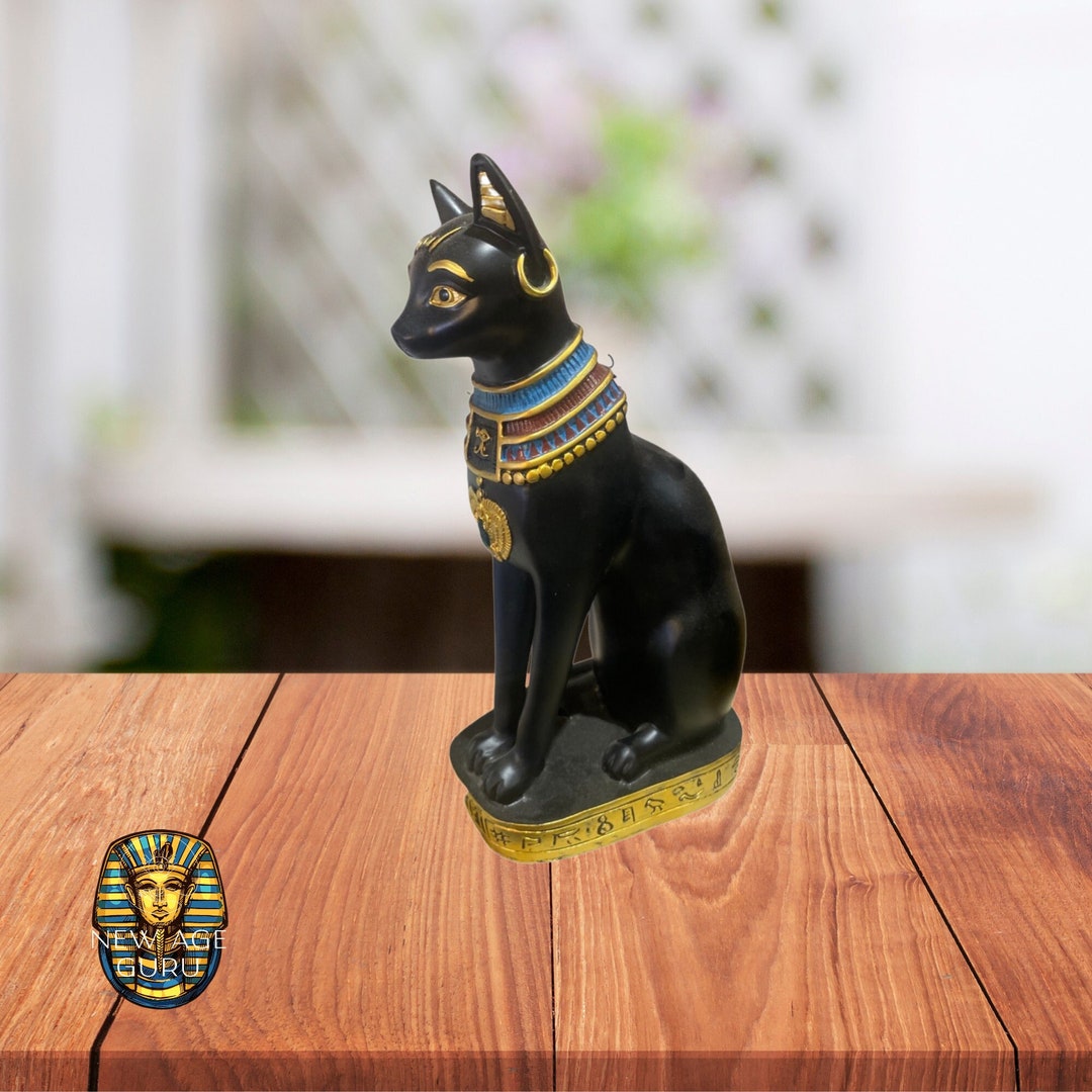 Egyptian Cat Goddess Statue Intricate Design Collectible - Etsy
