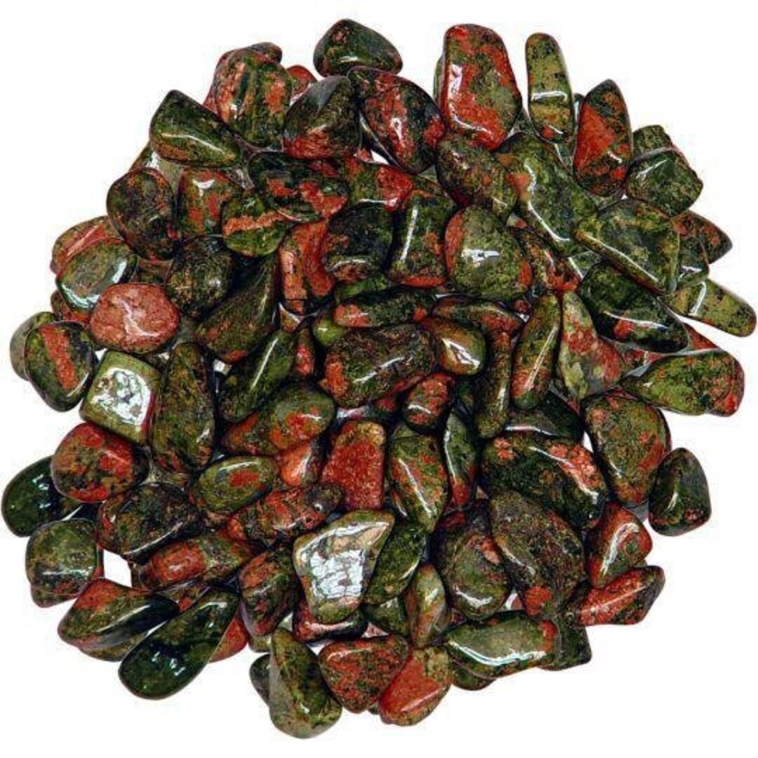 Unakite Tumbled Stones A' Grade, Tumbled Unakite - Etsy
