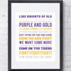University of Kentucky Fight Song Wall Art Printable Download Blue and ...