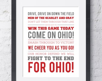 Alabama University Fight Song Wall Art Printable Download | Etsy