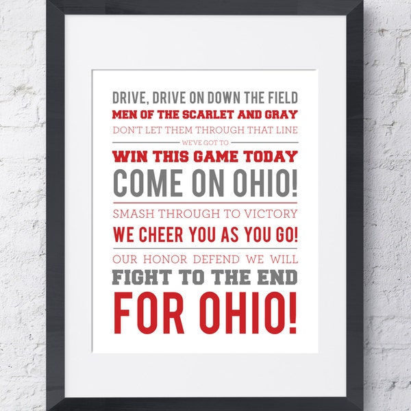 Ohio State Art - Etsy