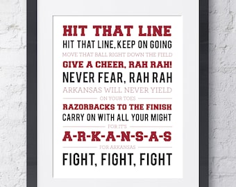 University of Kentucky Fight Song Wall Art Printable | Etsy