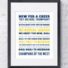 University of Kentucky Fight Song Wall Art Printable Download Blue and ...