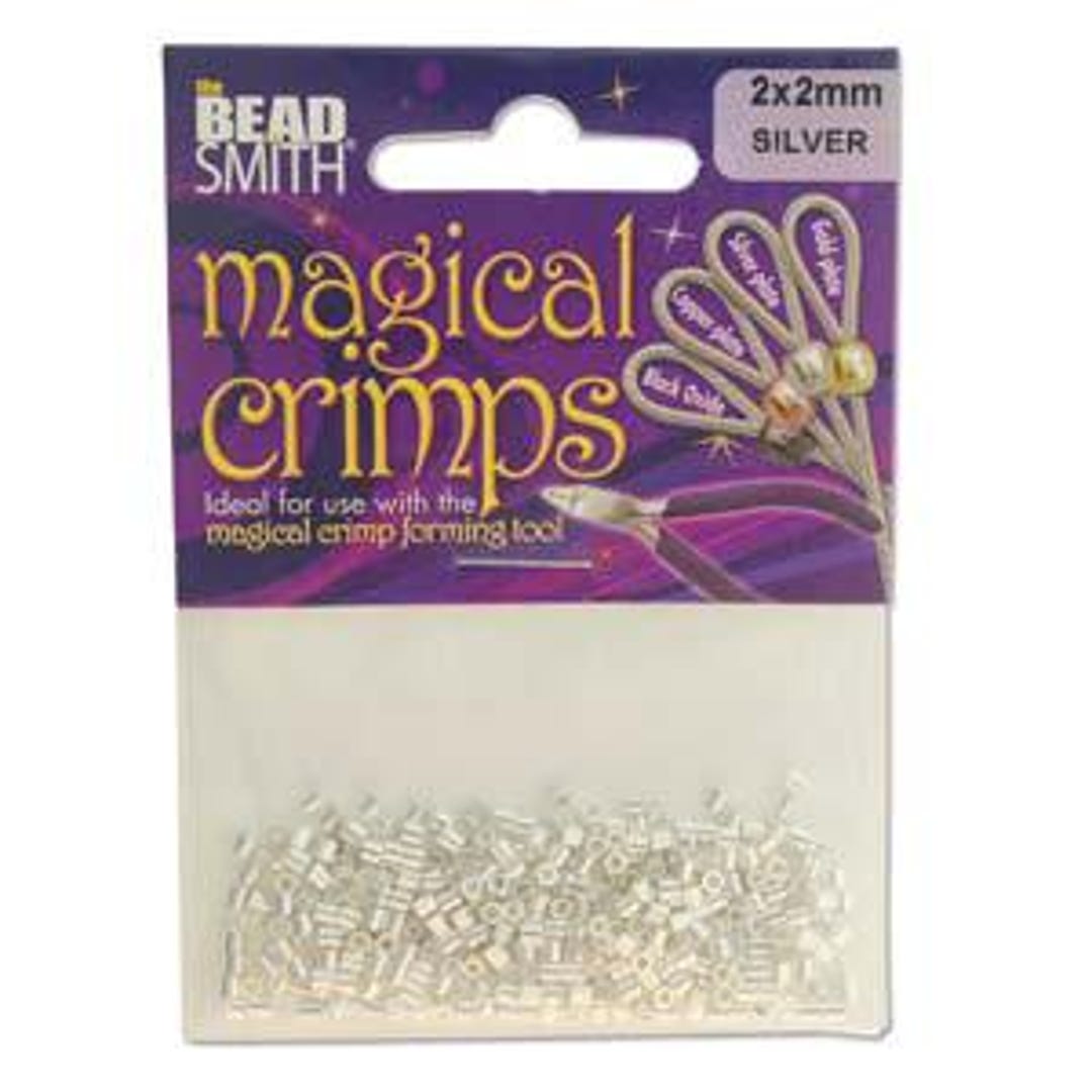 Beadsmith Magical Crimp Tubes 2mm Silver Plated (400pcs) - Perfect for ...