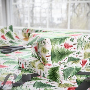Christmas Tree Wrapping Paper, Christmas Wrapping Paper, Gift Wrap ...