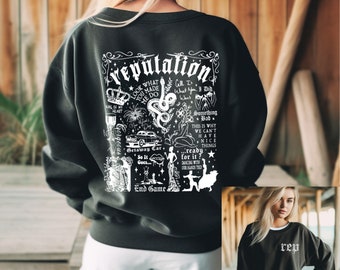 Reputation Hooded Sweatshirt, Vintage Reputation Sweatshirt, Hooded ...