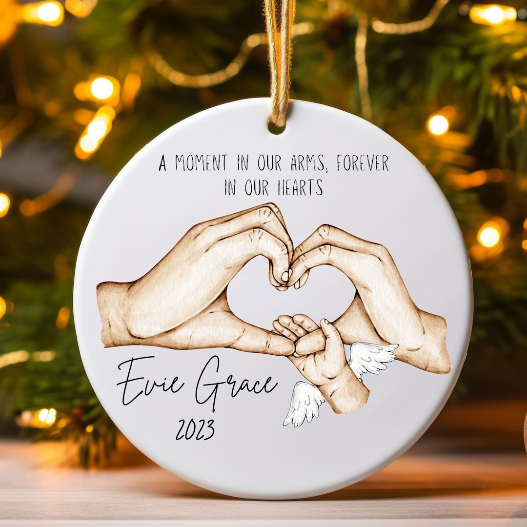 Personalized Baby Memorial Ornament, Infant Loss Gift, Sympathy Gift ...