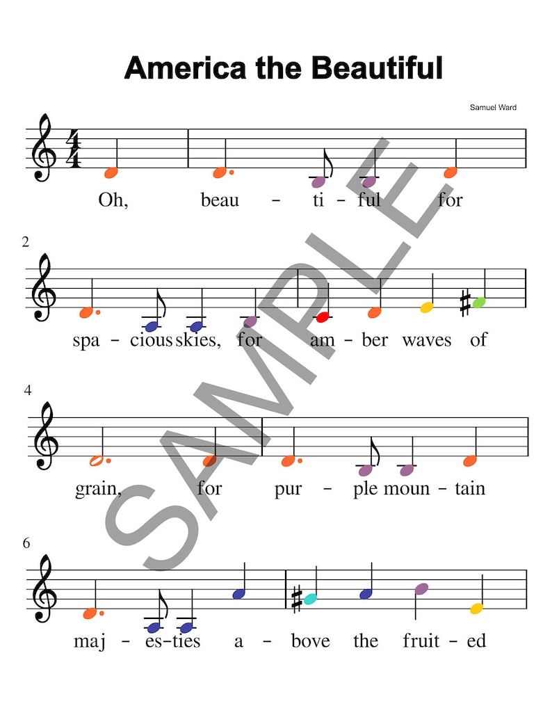 Patriotic and American Songs for the 20 Note Handbells - Etsy