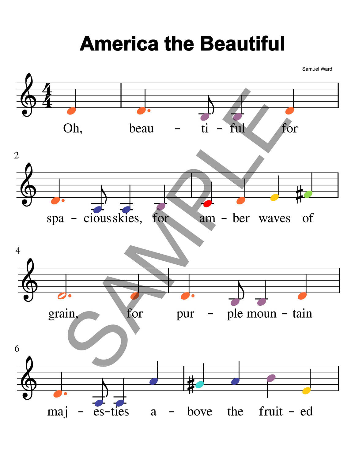 Patriotic and American Songs for the 20 Note Handbells - Etsy