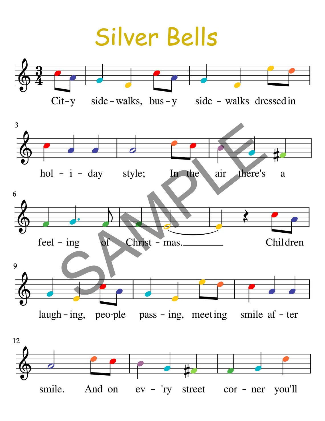 Christmas Handbell Book for 20 Handbells - Etsy