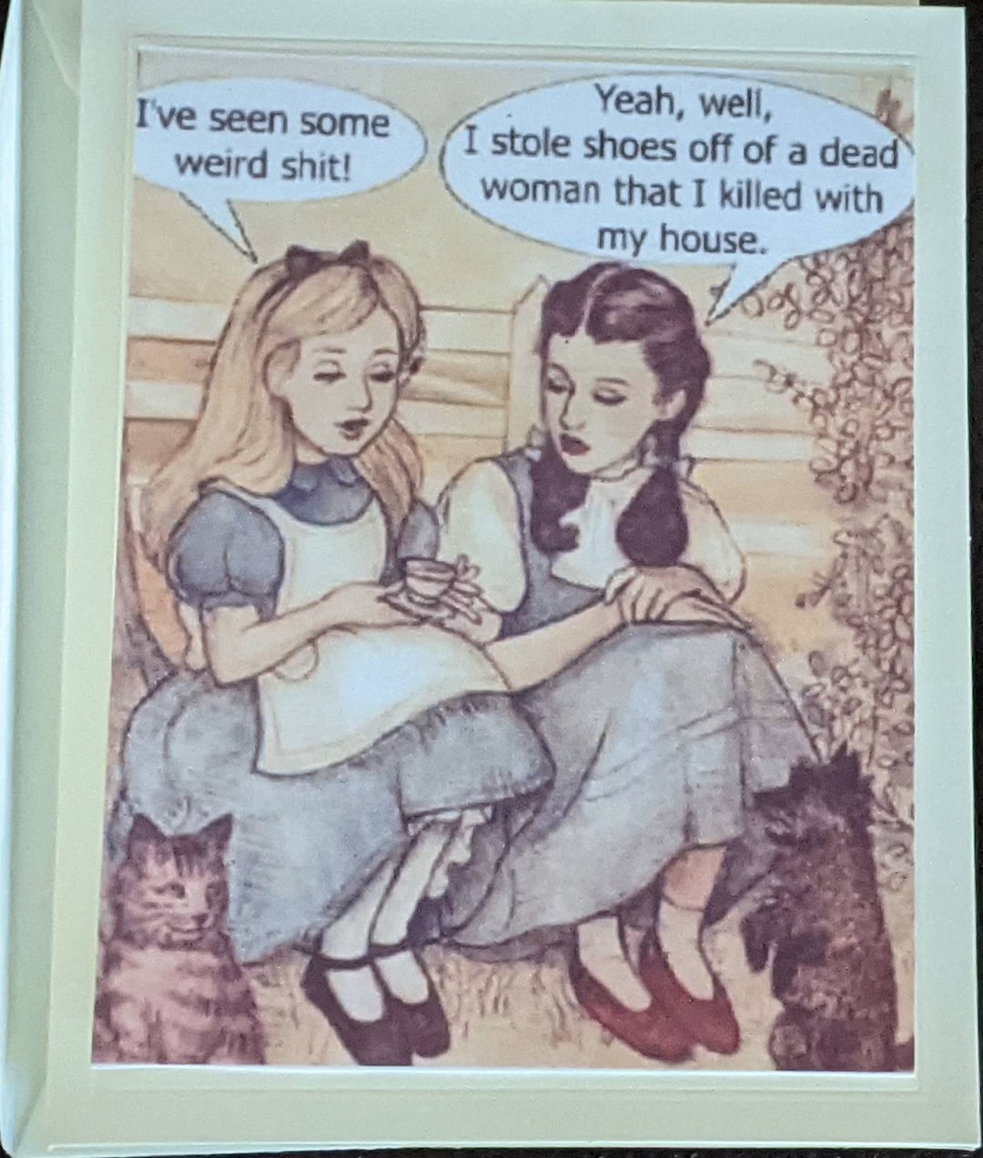 Photo Card, Alice and Dorothy, Greeting Card,with Envelope,wizard of Oz ...