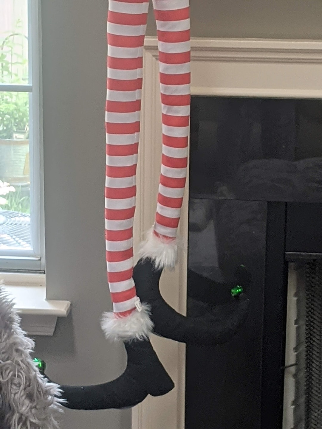 Plush Elf Legs. Christmas Elf Legs,chimney. Christmas Decor, Christmas ...