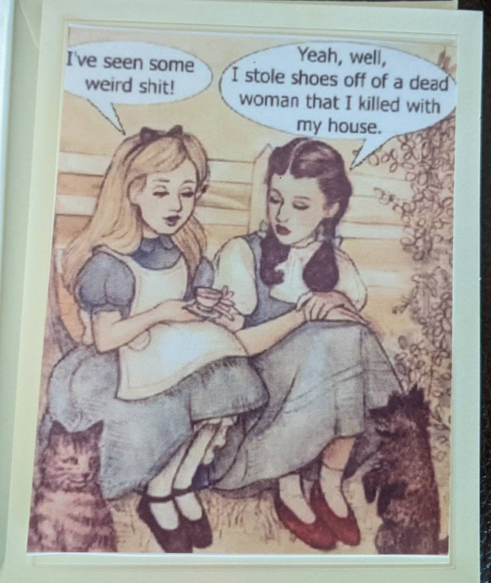 Photo Card, Alice and Dorothy, Greeting Card,with Envelope,wizard of Oz ...
