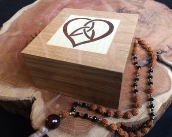 Wooden heart box | Etsy