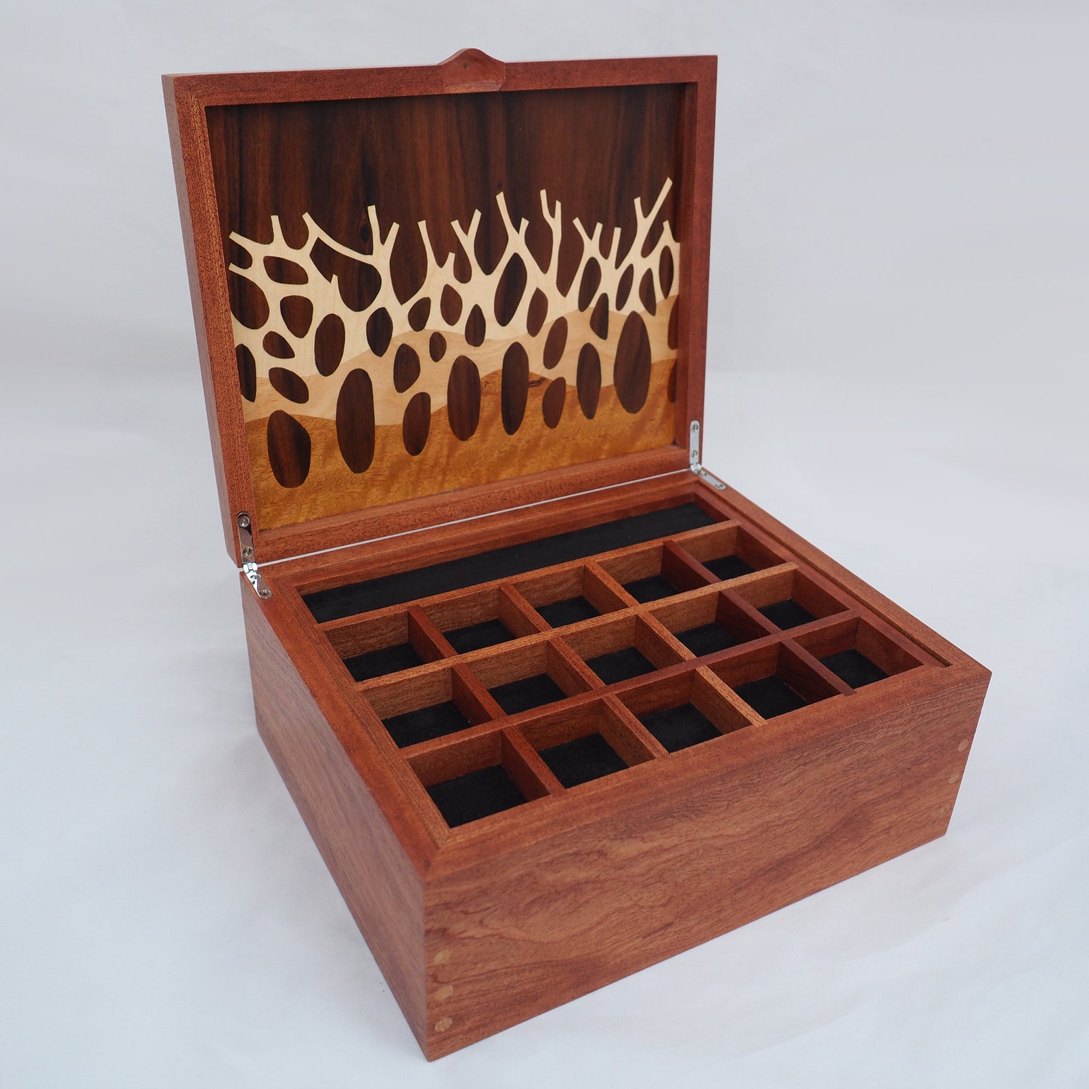 Large Wooden Jewellery Box Autumn Tree Design Wooden Keepsake - Etsy UK