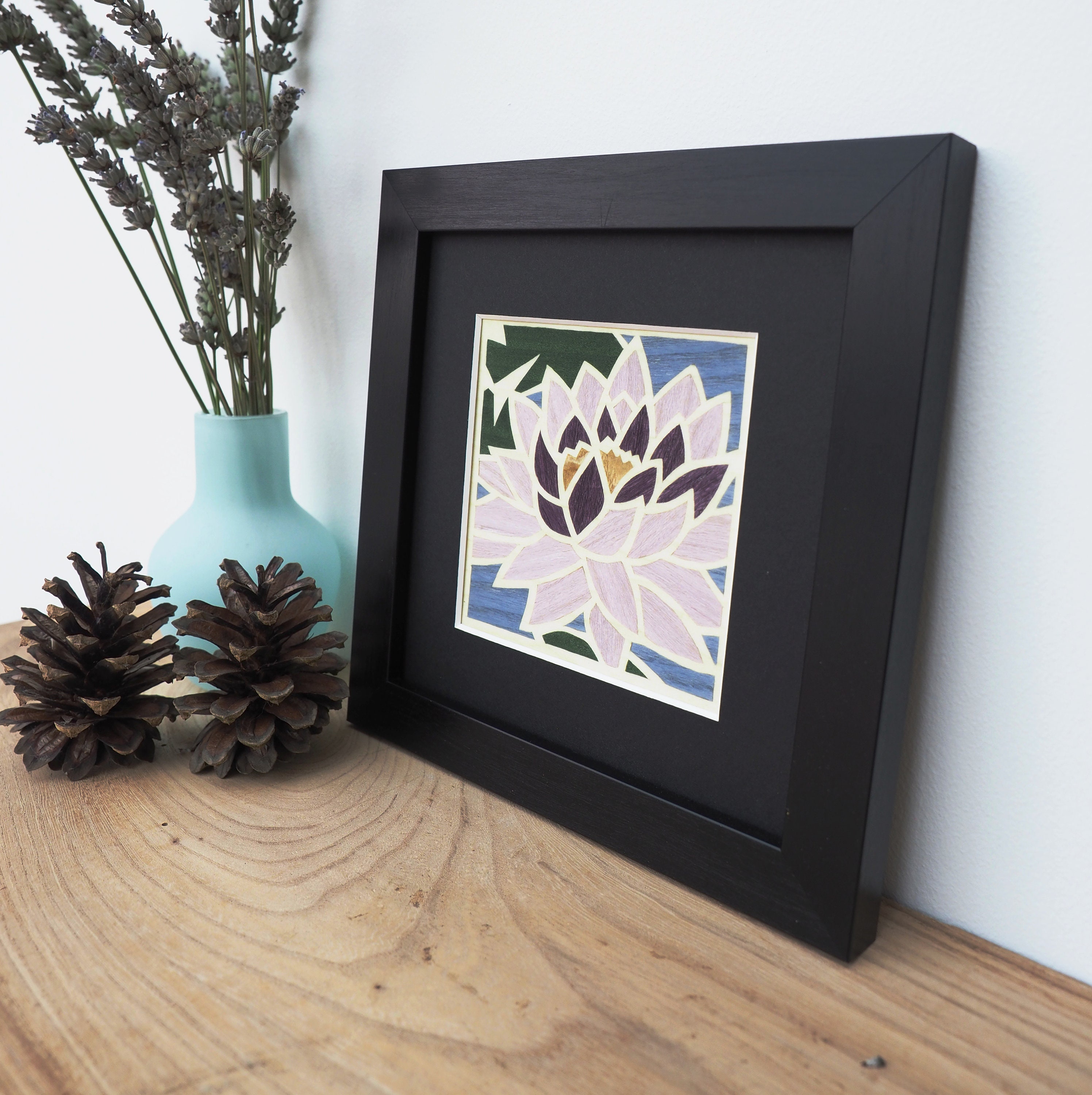 Small Framed Art Small Flower Prints Contemporary Floral - Etsy UK
