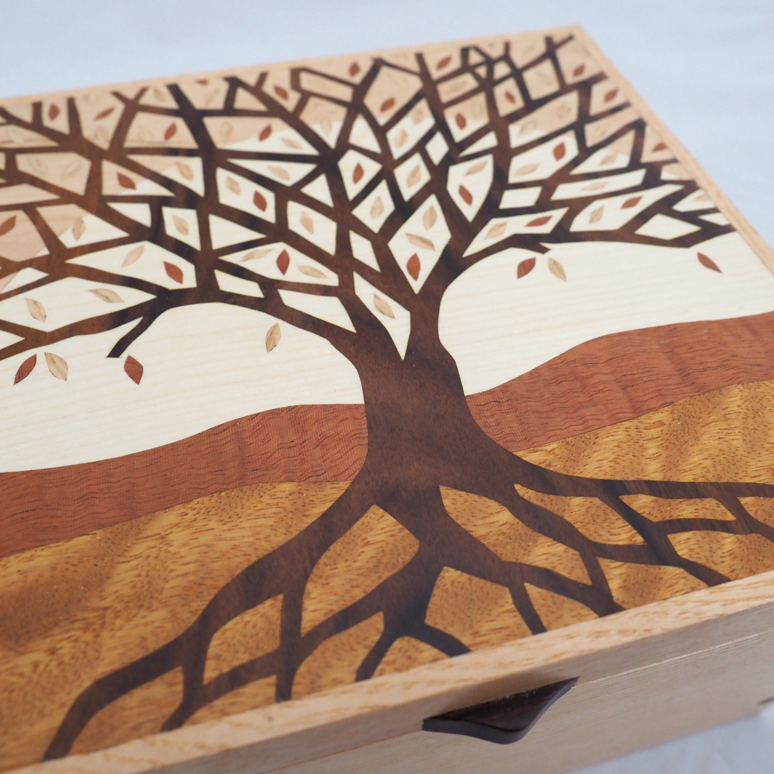 Large Wooden Jewellery Box, Jewellery Box, Tree of Life Keepsake Box ...