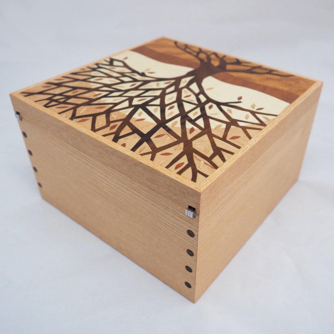 Large Wooden Jewellery Box, Jewellery Box, Tree of Life Keepsake Box ...