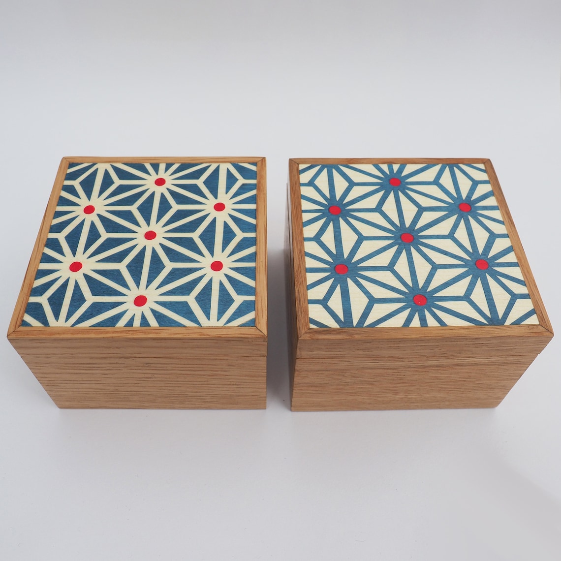 Wooden Trinket Box Japanese Pattern Box Personalised | Etsy