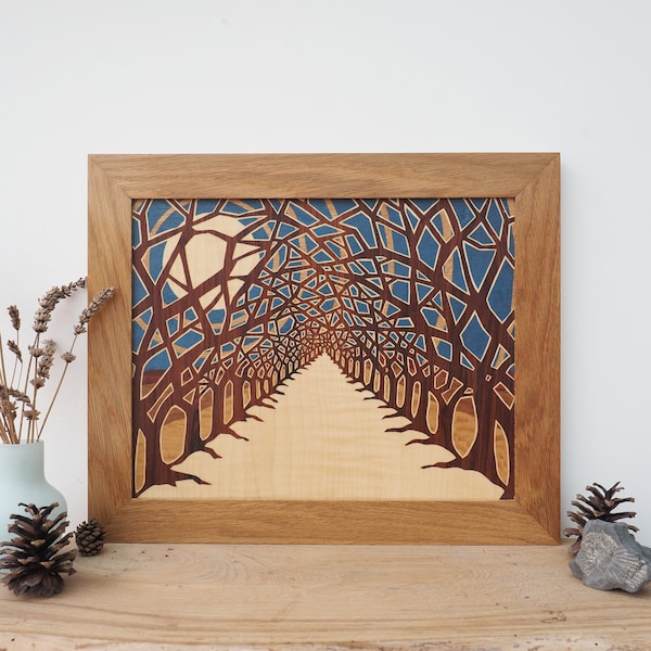 Marquetry Picture - Etsy