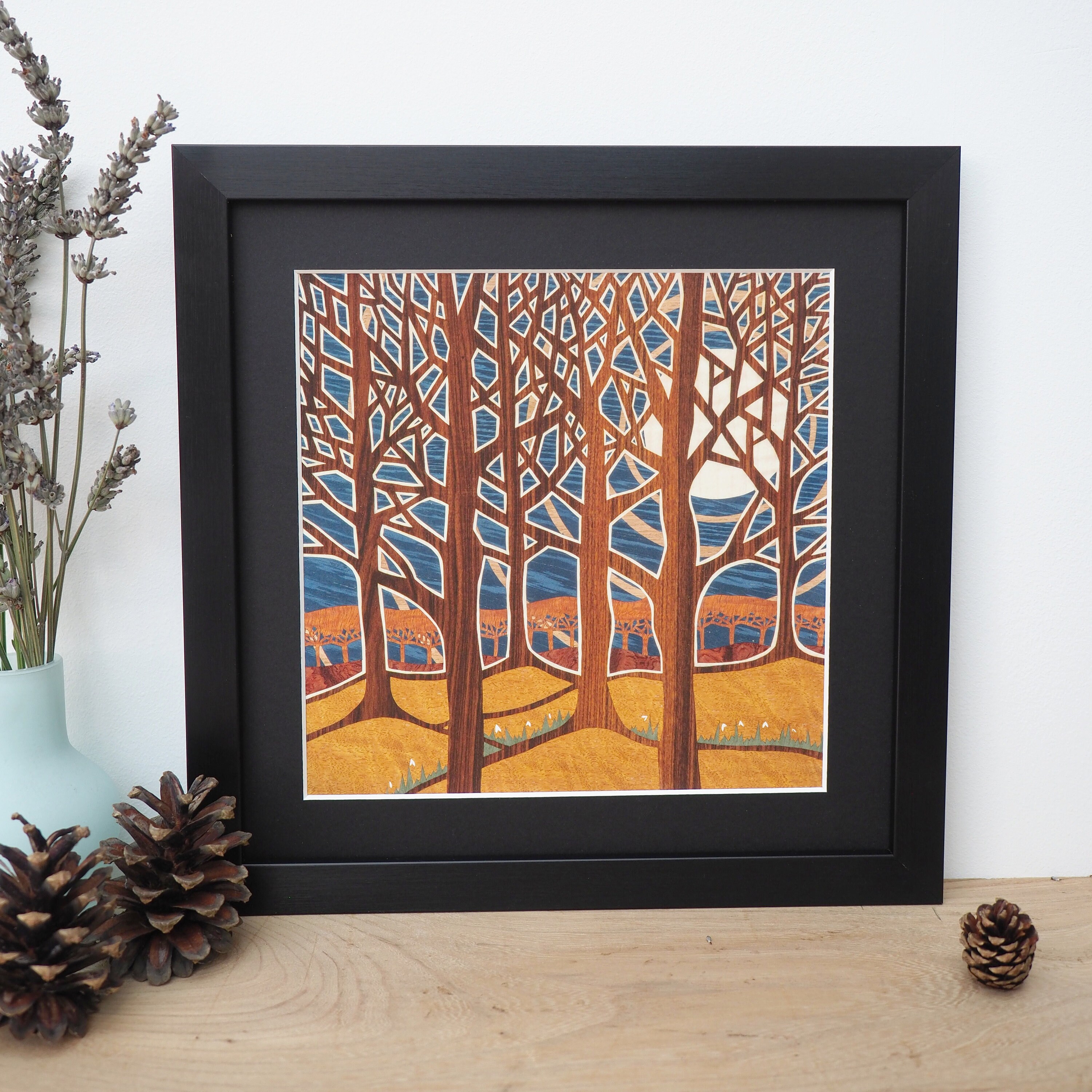 Unframed Tree Prints, Modern Wall Art, Stylish Tree Wall Art, Small ...