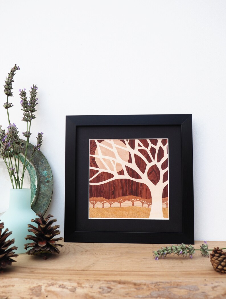 Framed Tree Prints Modern Wall Art Stylish Tree Wall Art | Etsy