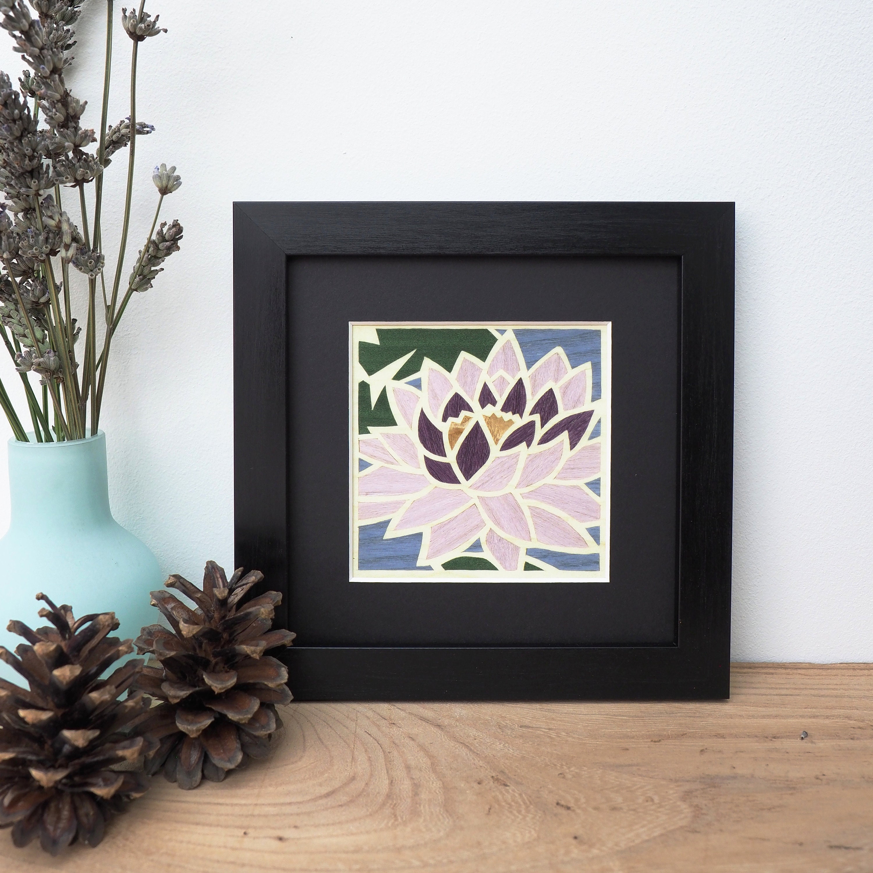 Small Framed Art Small Flower Prints Contemporary Floral - Etsy UK