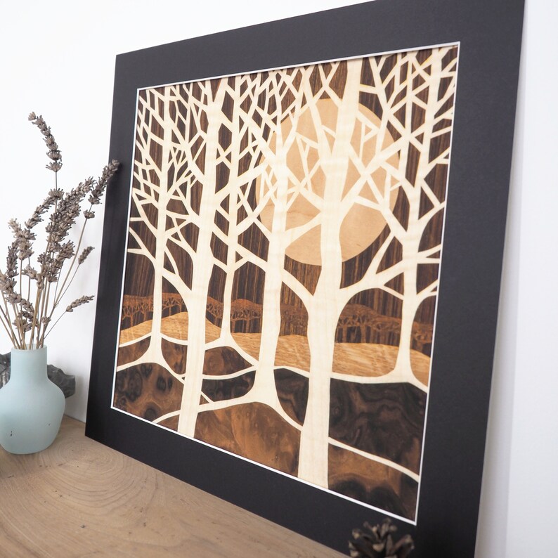 Large Tree Print Large Tree Wall Art Modern Tree Print Contemporary ...