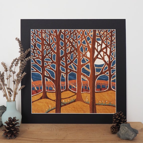 Large Tree Print Large Tree Wall Art Modern Tree Print - Etsy