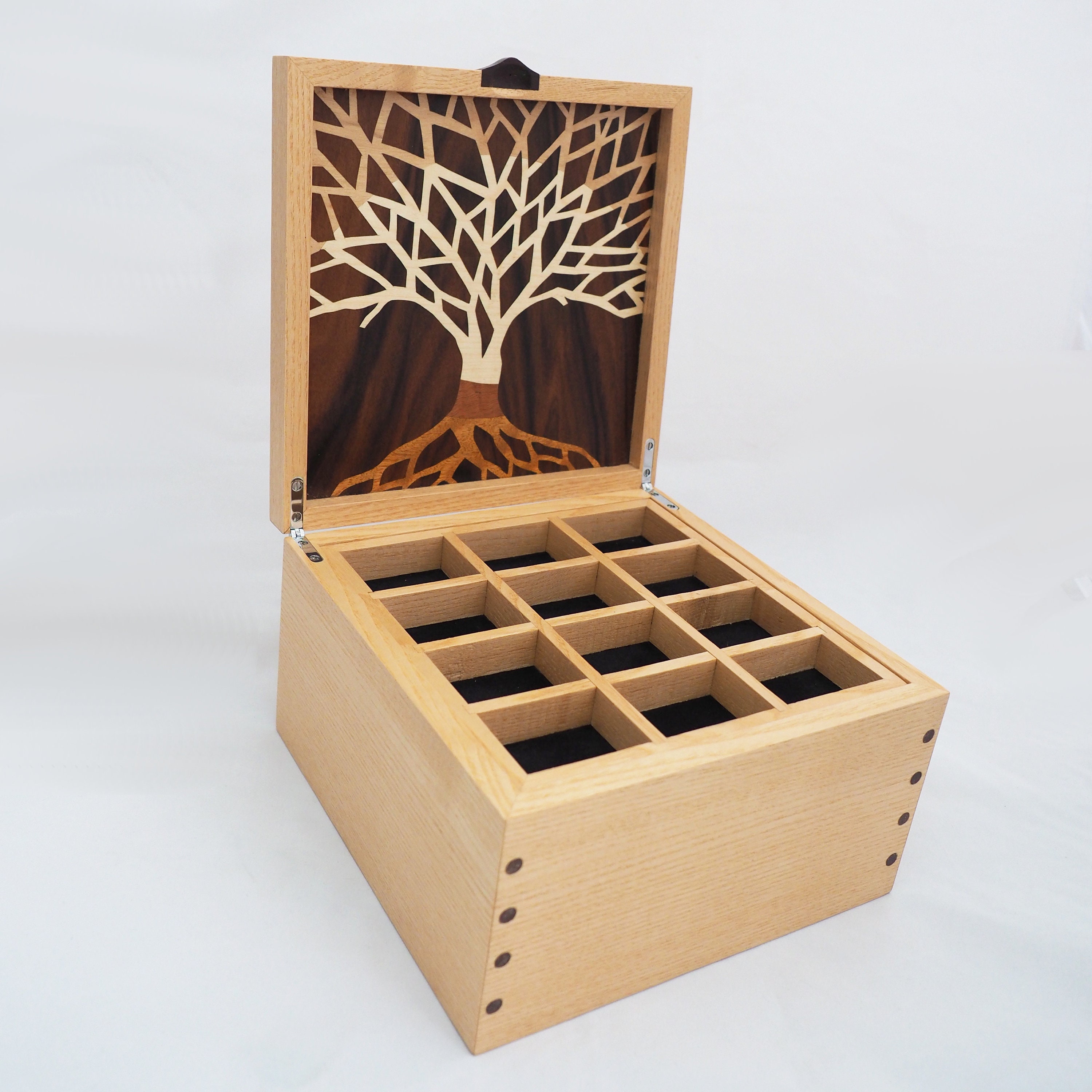 Large Wooden Jewellery Box, Jewellery Box, Tree of Life Keepsake Box ...