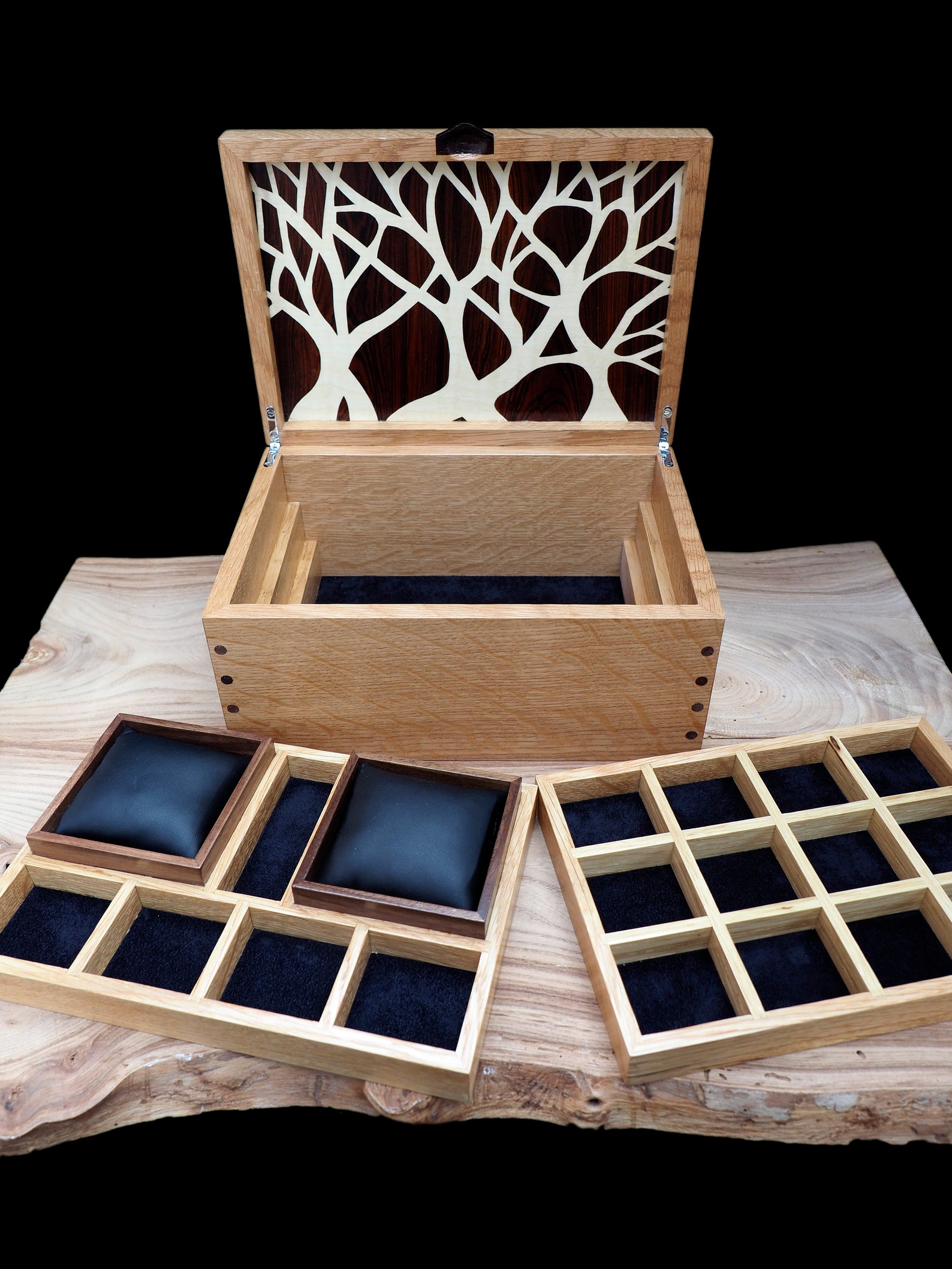 Large Wooden Jewellery Box Jewellery Box Watch Box Wooden | Etsy UK