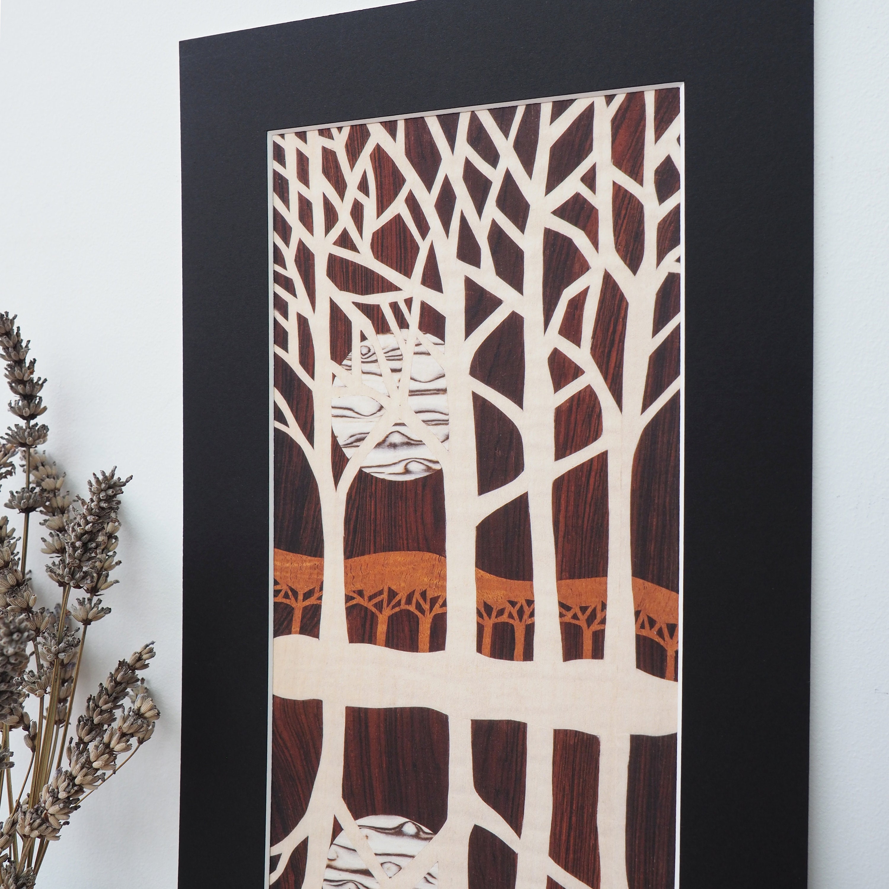 Winter Tree Print| Tree Wall Art| Modern Tree Print| Contemporary Tree ...