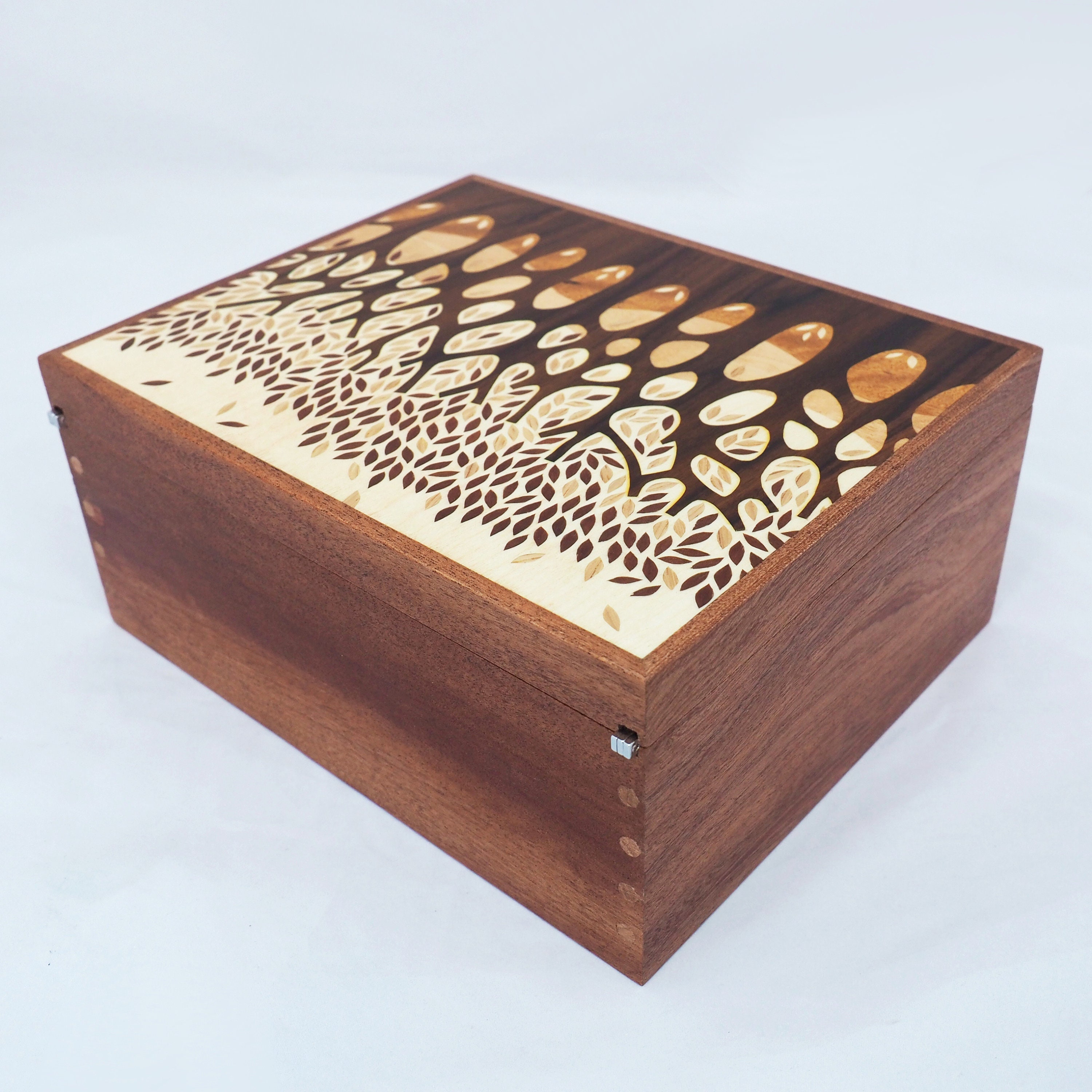 Large Wooden Jewellery Box Autumn Tree Design Wooden Keepsake - Etsy UK