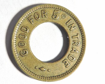 5 Cents Trade Token | Etsy