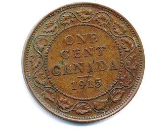 1 Cent - George V With DEI GRA 1915 Canadian - Etsy