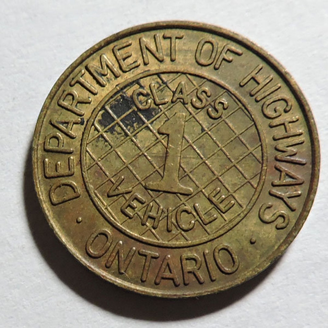 Ontario Canada Department of Highways Transit Token C1961 - Etsy
