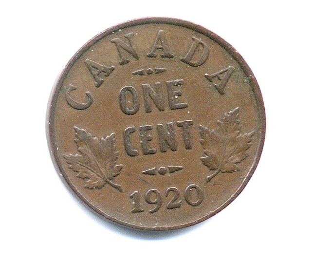 Canada 1920 X 4 1 Cent Copper Coin One Canadian George V Penny Lot #K27 ...