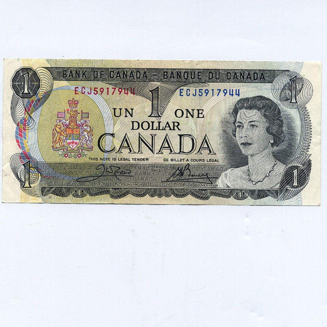 1973 Canadian 1 Dollar Bank Note - Etsy