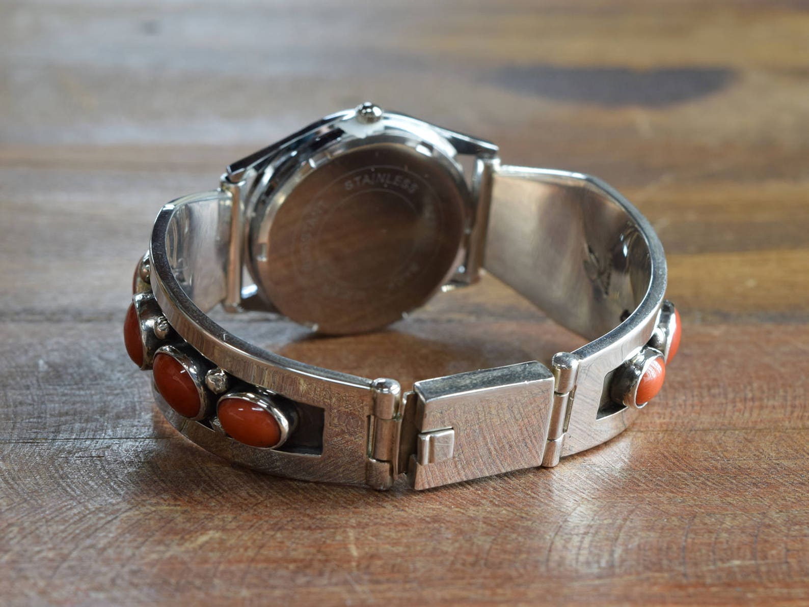 Coral Sterling Silver Watch Band * - Etsy
