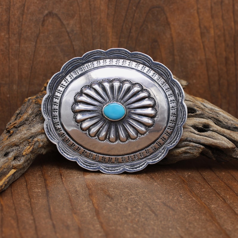 Turquoise Brooch - Etsy