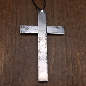 Large Vintage Handmade Sterling Silver and Turquoise Cross Pendant Necklace - Etsy