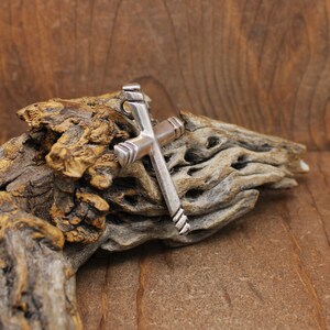 Vintage Cast Sterling Silver Cross Pin or Pendant - Etsy