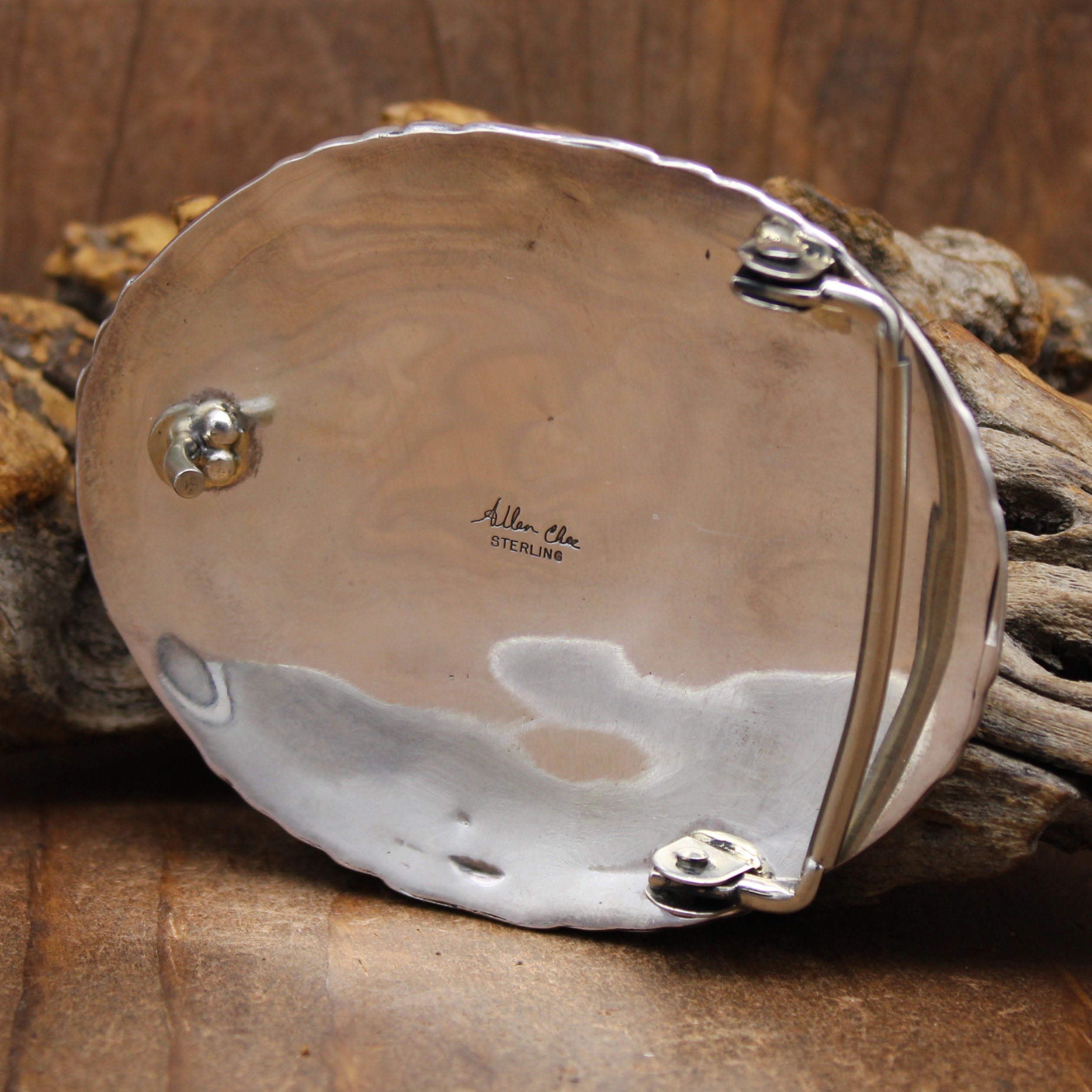 Sterling Silver and Gold Filled Eagle Belt Buckle by Allen Chee Navajo ...